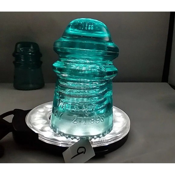 Hemingray | Other | Vintage Hemingray 9 Blue To Bluegreen Glass ...